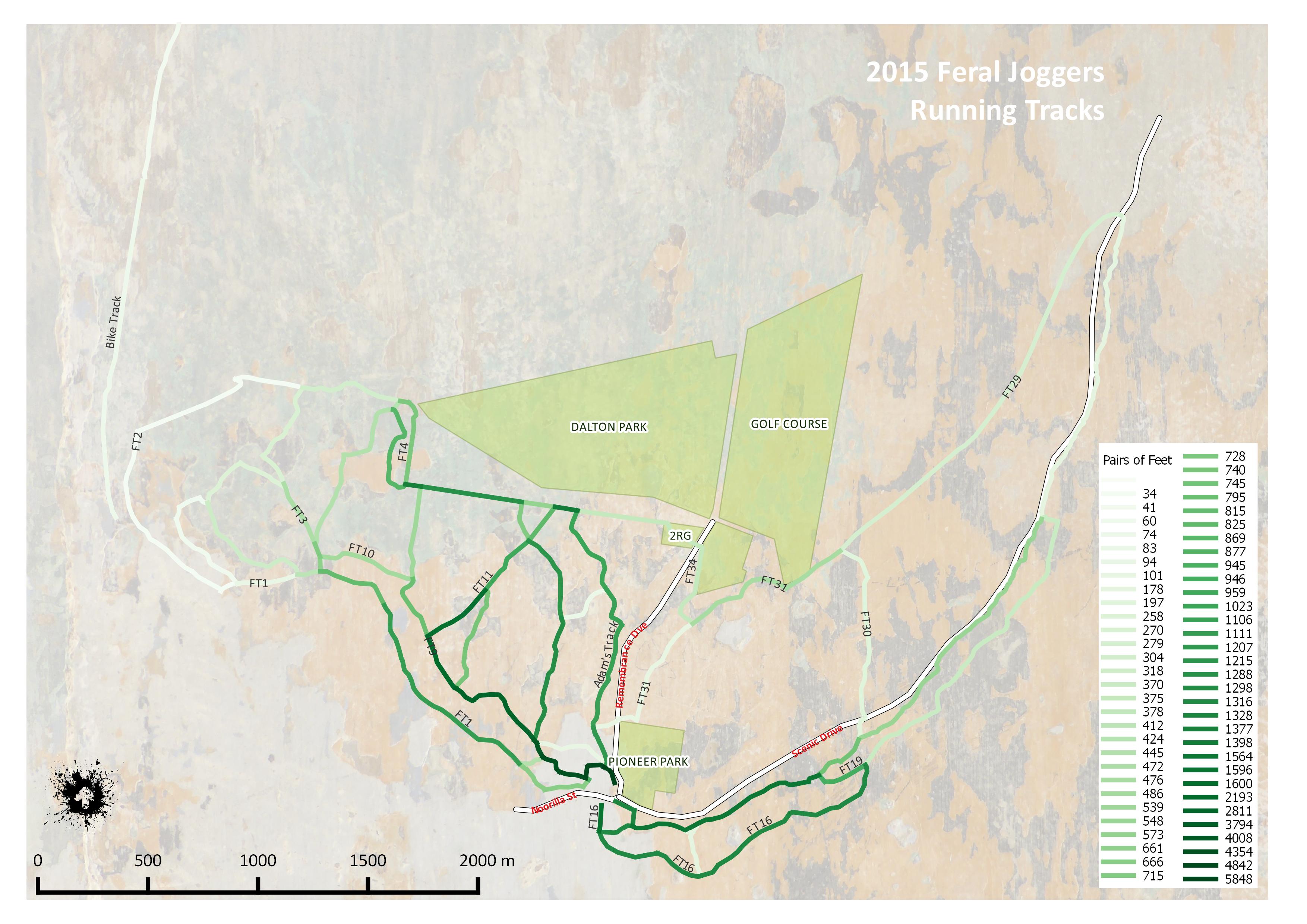 Foot Map - Griffith Feral Tri'ards